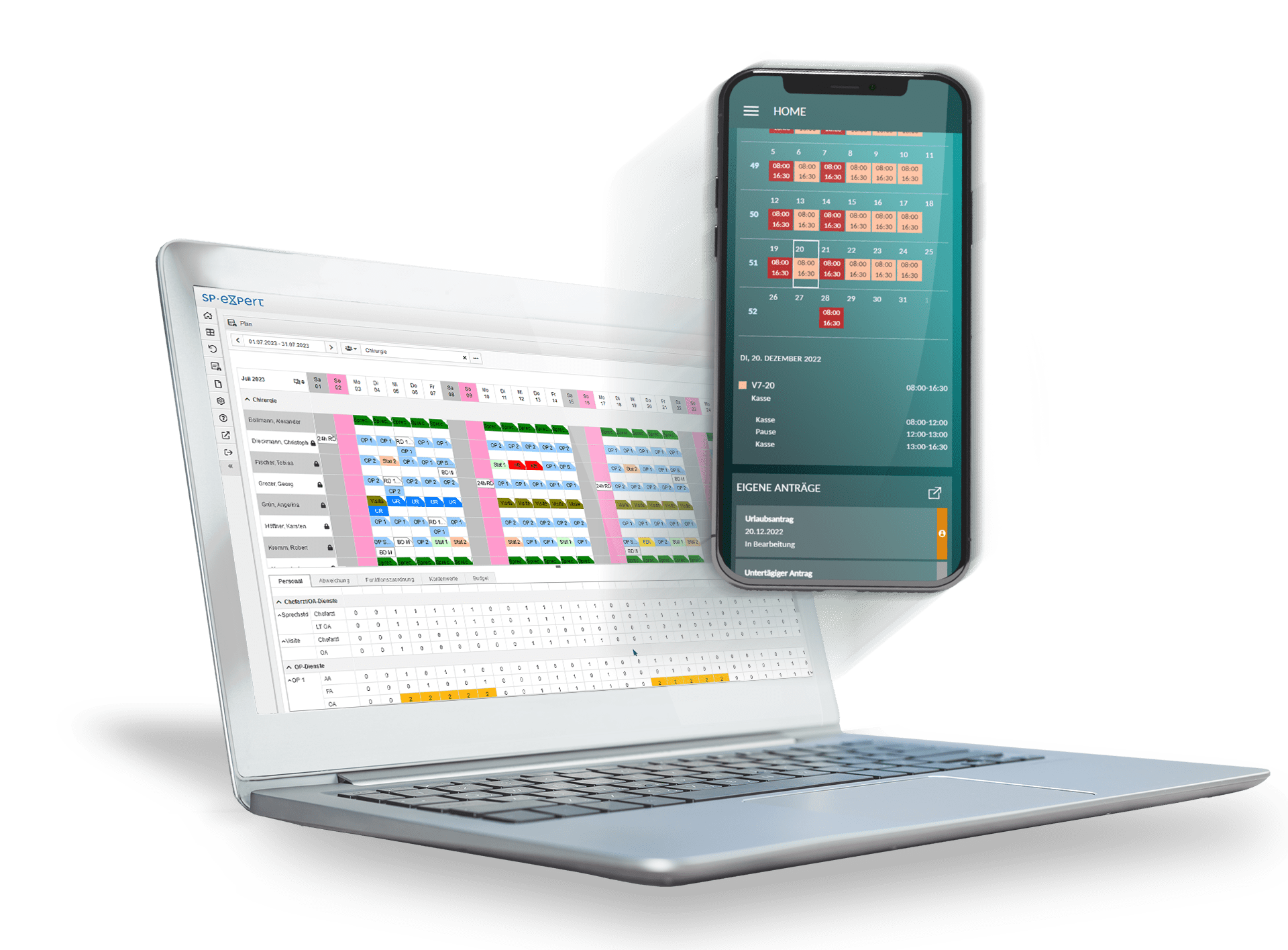 SP-EXPERT personeelsplanning en tijdregistratie, ESS